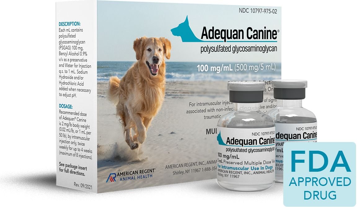 ADEQUAN CANINE (polysulfated glycosaminoglycan) Injectable for Dogs ...