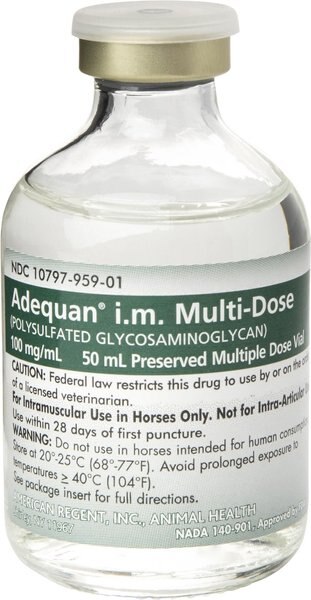 ADEQUAN EQUINE (polysulfated glycosaminoglycan) Injectable for Horses ...