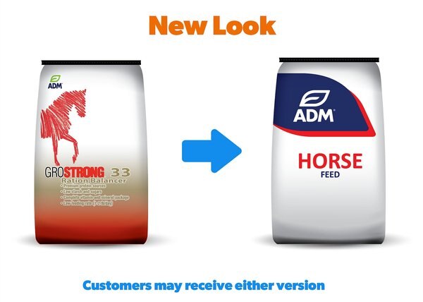 ADM GroSTRONG 33 Ration Balancer Low Sugar Low Starch Horse Feed, 50-lb ...