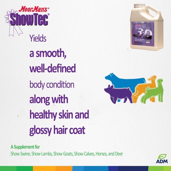 ADM MoorMan's ShowTec Alliance 3-D Swine, Goat, Sheep, & Cattle Liquid ...