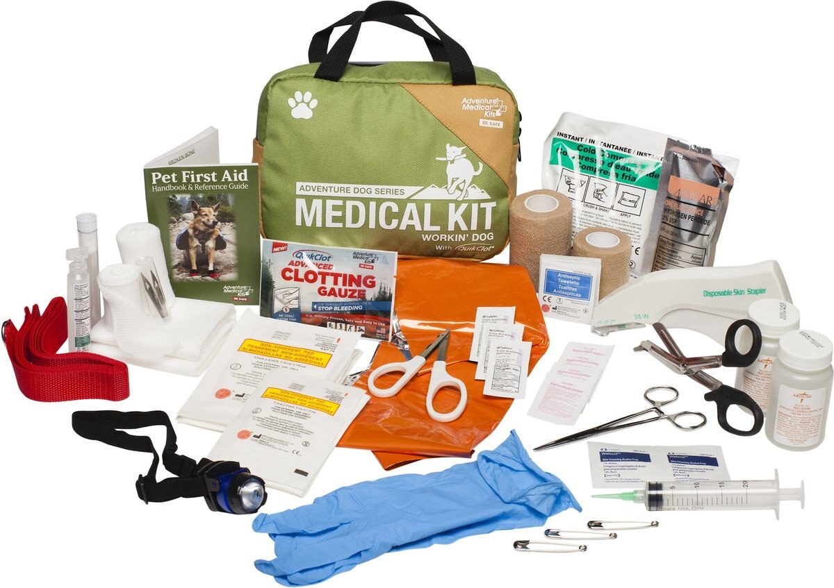ADVENTURE MEDICAL KITS Dog Series Workin' Dog with QuickClot First Aid ...