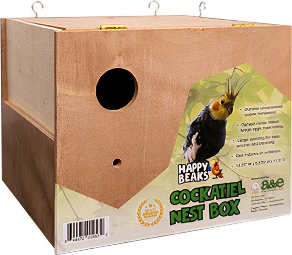 A&E CAGE COMPANY Cockatiel Nest Box, Medium - Chewy.com