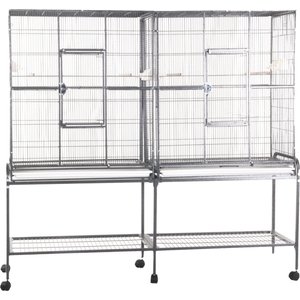 A&E CAGE COMPANY Extra Large Flight Bird Cage, Black - Chewy.com