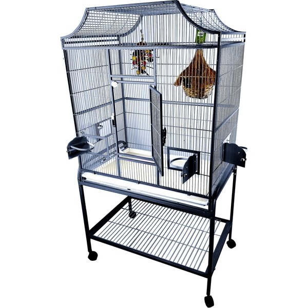 A&E CAGE COMPANY Double Stack Flight Bird Cage, Black - Chewy.com