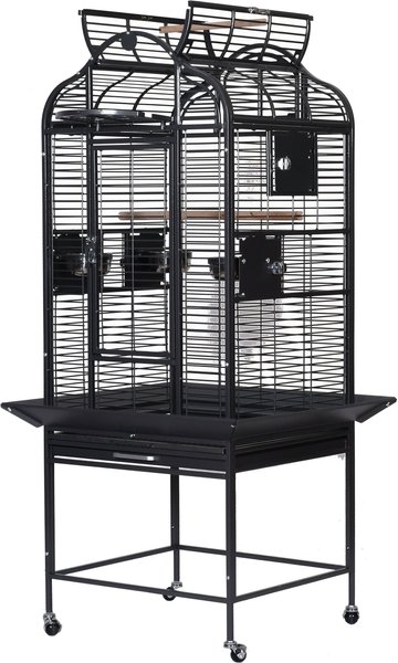 A&E CAGE COMPANY Majestic Series Bird Cage, Black, Small: 24 x 22 x 61. ...