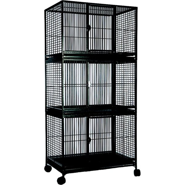 A&E CAGE COMPANY Corner Play Top Bird Cage, Platinum, Large - Chewy.com
