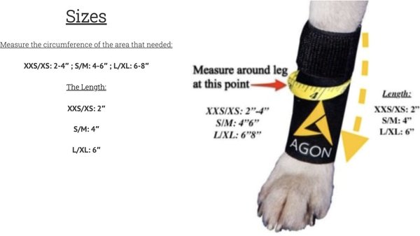 AGON Front Leg Brace & Wound Protection Paw Compression & Wrap for Dogs ...