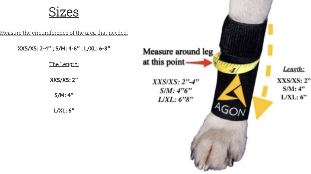 AGON Front Leg Brace & Wound Protection Paw Compression & Wrap for Dogs ...
