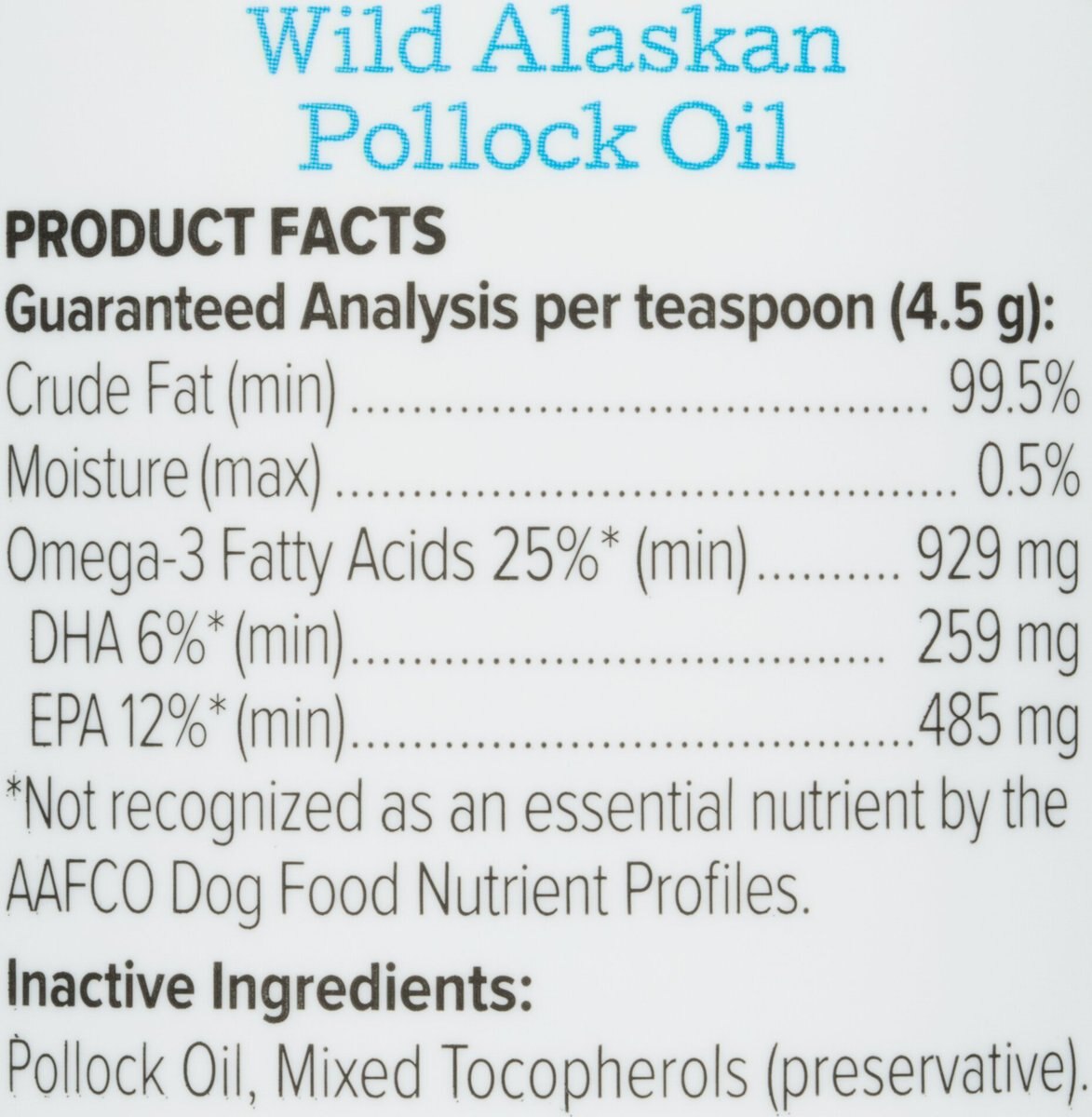 ALASKA NATURALS Wild Alaskan Pollock Oil Liquid Dog Supplement, 32-fl ...