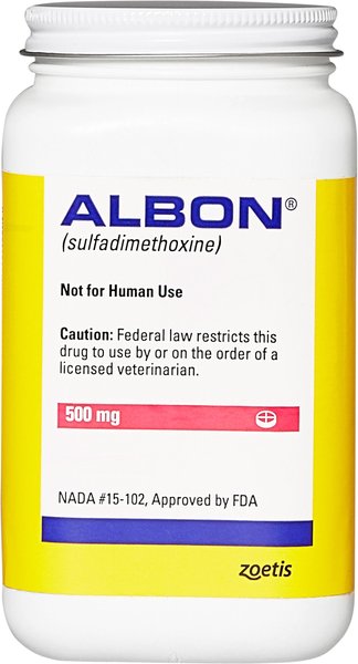 ALBON (sulfadimethoxine) Tablets for Dogs & Cats, 500-mg - Easy Refills ...