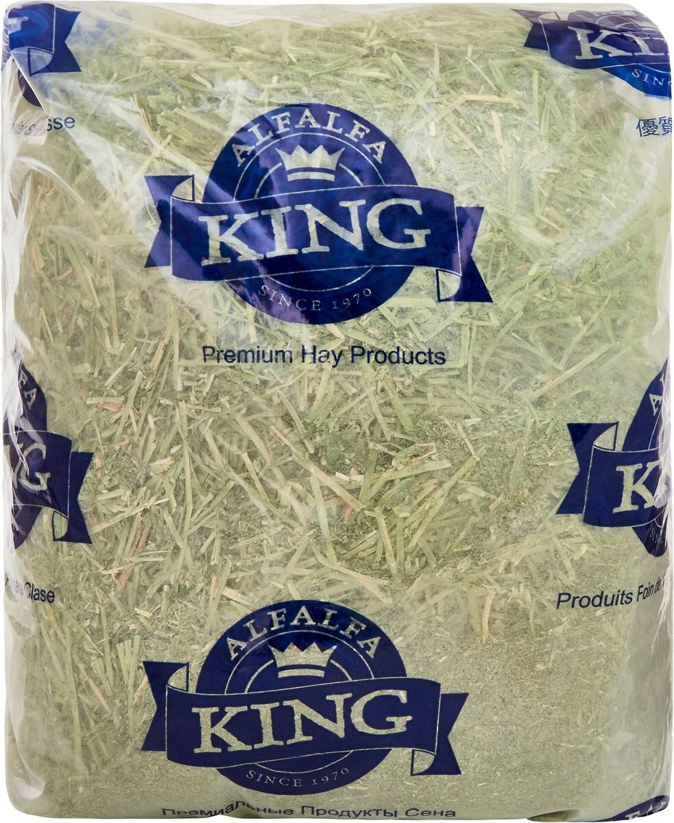 ALFALFA KING Double Compressed Alfalfa Hay Small Animal Food, 10-lb bag ...
