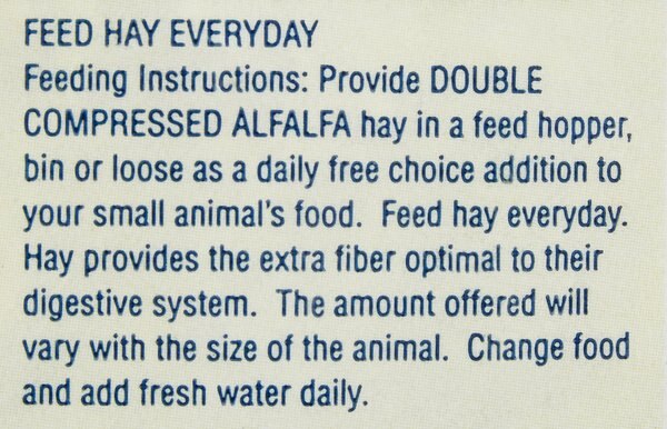 ALFALFA KING Double Compressed Alfalfa Hay Small Animal Food, 4-lb bag ...