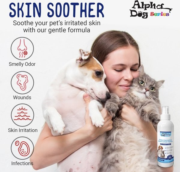ALPHA DOG SERIES Chlorhexidine & Ketoconazole Scent Dog, Cat & Small ...