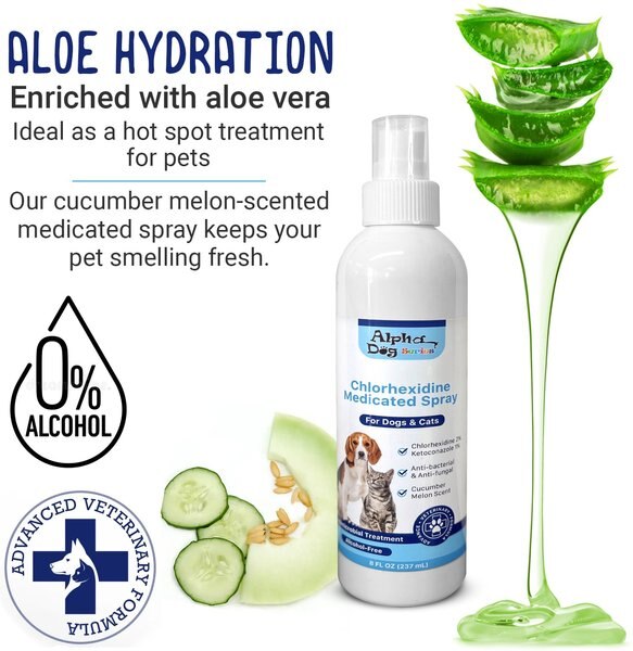 ALPHA DOG SERIES Chlorhexidine & Ketoconazole Scent Dog, Cat & Small ...