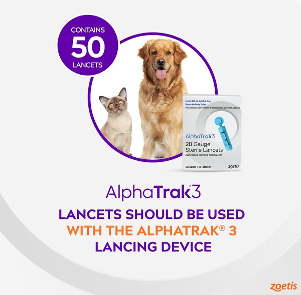 ALPHATRAK 3 28 Gauge Sterile Lancets for AlphaTrak 3 Blood Glucose ...