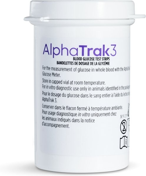 ALPHATRAK 3 Test Strips for Blood Glucose Monitoring System for Cats ...