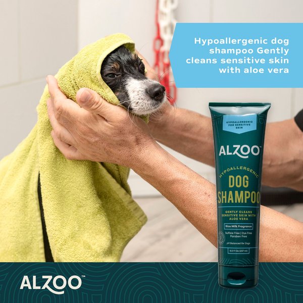 ALZOO Hypoallergenic Dog Shampoo, 8-fl oz tube - Chewy.com