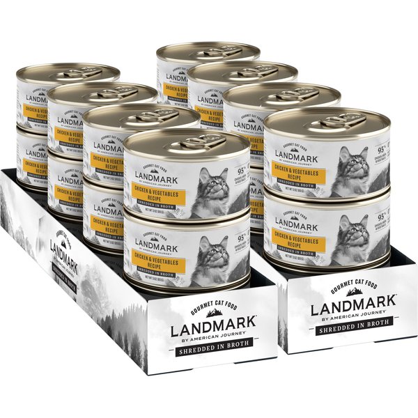 AMERICAN JOURNEY Landmark Chicken Recipe in Broth Grain-Free Canned Cat ...