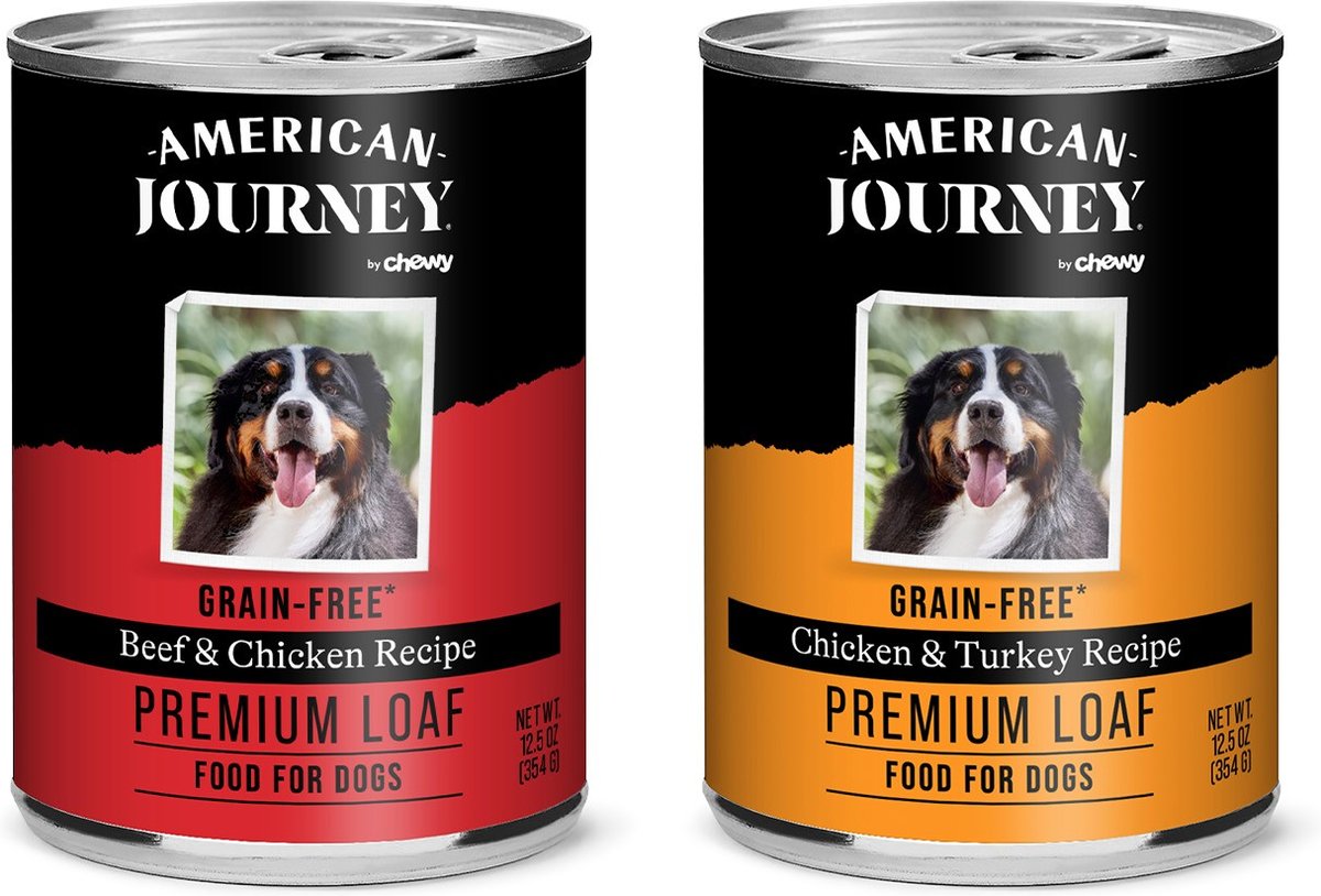 AMERICAN JOURNEY Premium Loaf Poultry & Beef Variety Pack Grain-Free ...