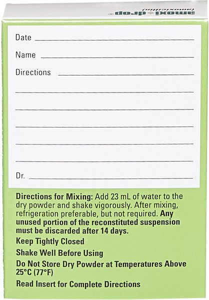 Amoxi-Drop (Amoxicillin) Powder for Oral Suspension for Dogs & Cats, 50 ...