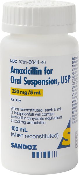 AMOXICILLIN (Generic) Powder for Suspension, 250-mg/5-mL, 100-mL - Easy ...