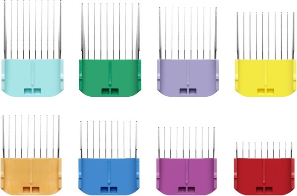 ANDIS Adjustable Stainless Steel Blade Attachment Combs, 8 count ...