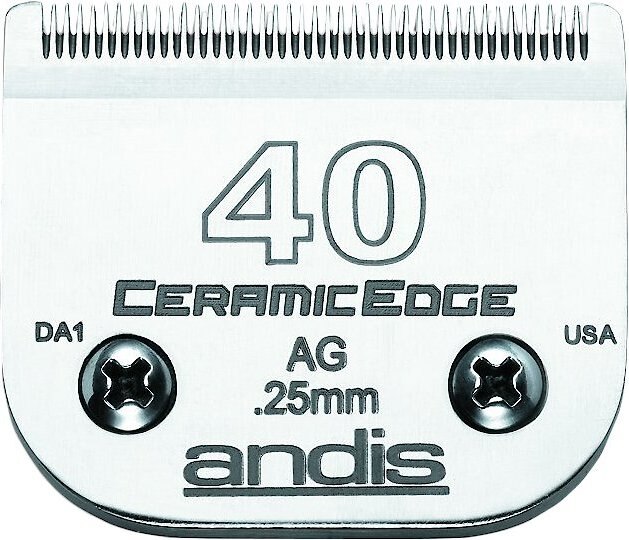 ANDIS CeramicEdge Detachable Blade, #40, 1/100" - 0.25 mm - Chewy.com
