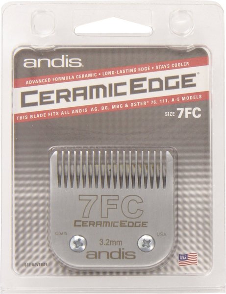 ANDIS CeramicEdge Detachable Blade, #7FC, 1/8" - 3.2mm - Chewy.com