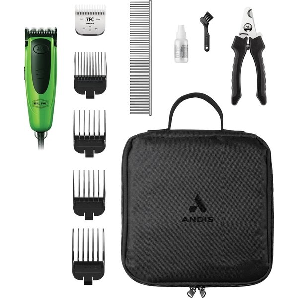 ANDIS Pro-Animal 7-Piece Detachable Blade Pet Clipper Kit - Chewy.com