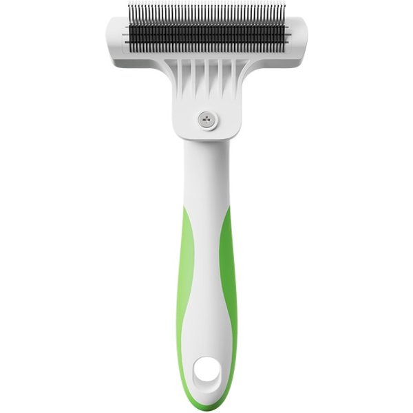 FURMINATOR Long Hair Dog Deshedding Tool, Green, Small - Chewy.com