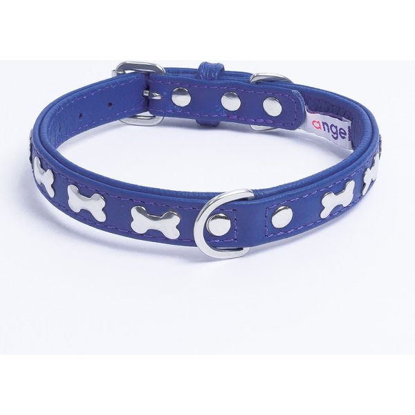 BLUEBERRY PET Leather Tribal Dog Collar, Navy, Medium - Chewy.com