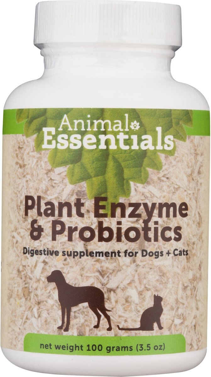 ANIMAL ESSENTIALS Plant Enzyme & Probiotics Dog & Cat Supplement, 3.5 ...