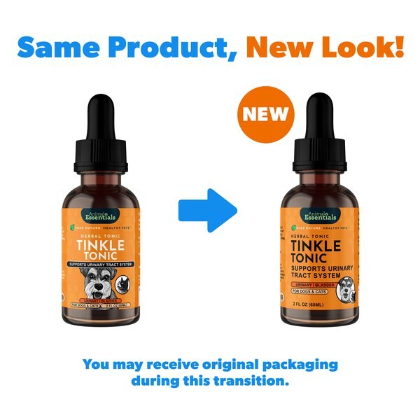 ANIMAL ESSENTIALS Tinkle Tonic Herbal Dog & Cat Supplement, 2-fl oz ...