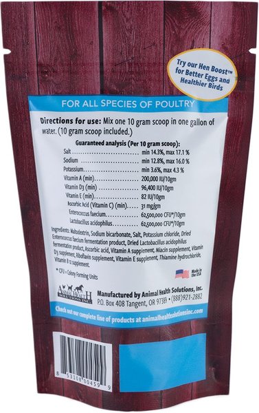 ANIMAL HEALTH SOLUTIONS Chick Boost Probiotics Bird Supplement, 3-oz ...