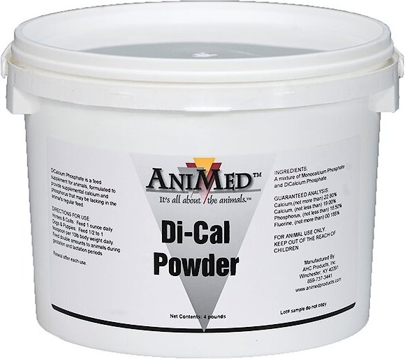 ANIMED Di-Cal Powder Horse Supplement, 4-lb tub - Chewy.com