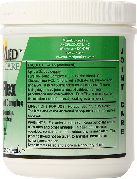 ANIMED PureFlex Joint Complex Powder Horse Supplement, 16-oz tub ...