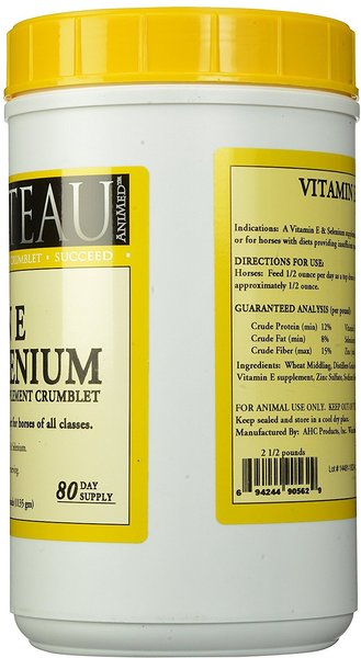 ANIMED Vitamin E & Selenium Crumblet Nutritional Hay Flavor Powder ...