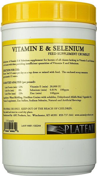 ANIMED Vitamin E & Selenium Crumblet Nutritional Hay Flavor Powder ...