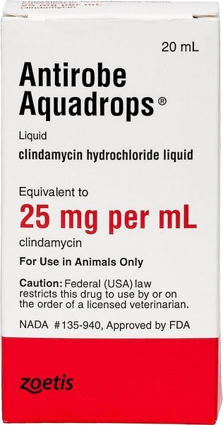 Discontinued - ANTIROBE Aquadrops (Clindamycin HCl) Oral Solution for ...