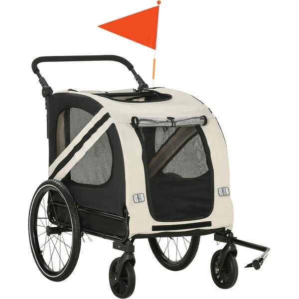 RETROSPEC Rover Waggin Dog & Cat Bike Trailer, Blue Ridge - Chewy.com