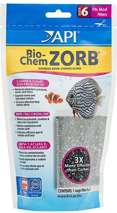 API Bio-Chem Zorb Aquarium Canister Filter Filtration Pouch, Size 6 ...