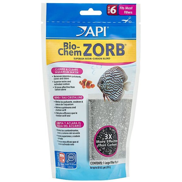 API Bio-Chem Zorb Aquarium Canister Filter Filtration Pouch, Size 6 ...
