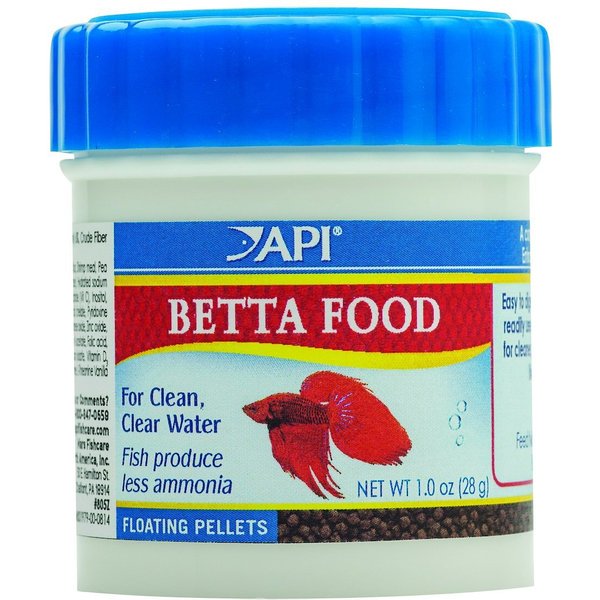 API Floating Pellet Betta Fish Food, .78-oz bottle - Chewy.com