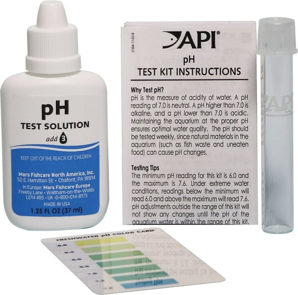 API pH Freshwater Aquarium Test Kit, 250 count - Chewy.com