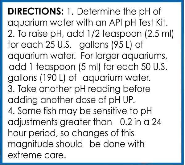 API pH Up Freshwater Aquarium Water Treatment, 4-oz bottle - Chewy.com