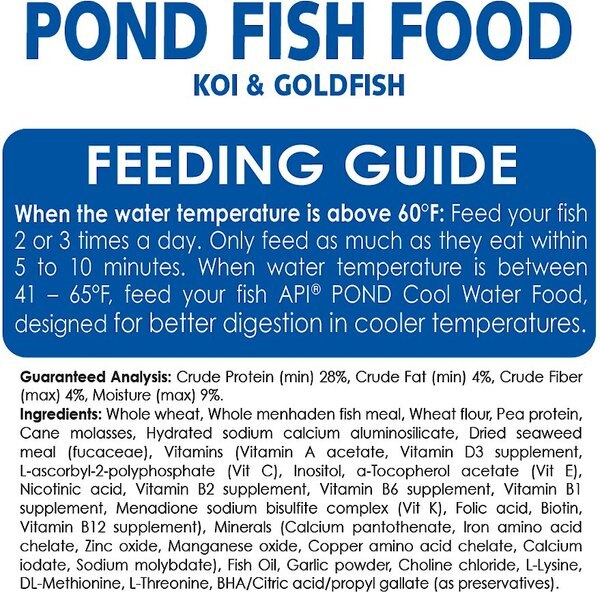 API Pond Koi & Goldfish Food, 11.5-oz bottle - Chewy.com