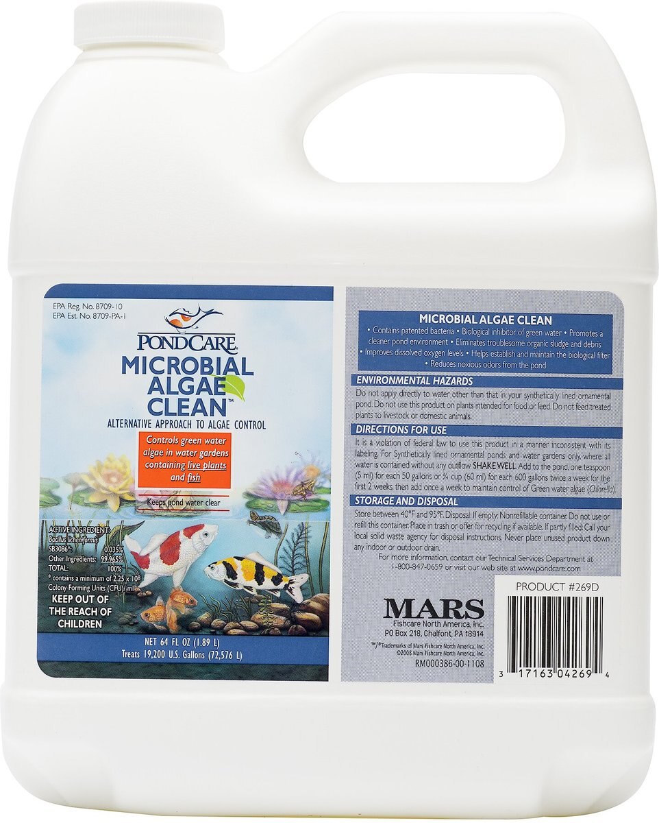 API Pondcare Microbial Algae Clean Green Water Biological Inhibitor, 64 ...