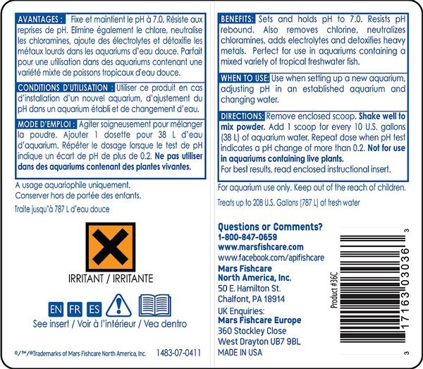 API Proper pH 7.0 Aquarium Water Treatment, 8.8-oz bottle - Chewy.com