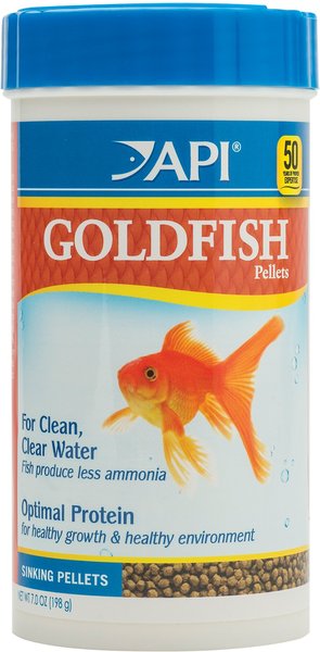 API Sinking Pellets Goldfish Food, 7-oz bottle - Chewy.com