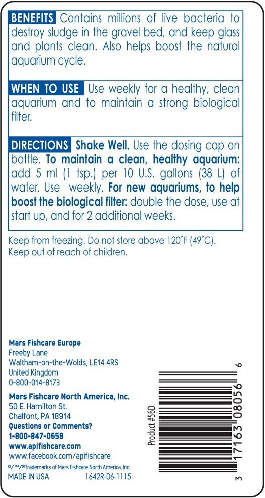 API Stress Zyme Freshwater & Saltwater Aquarium Water Cleaner, 4-fl oz ...